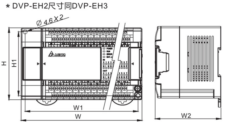台达PLC可编程控制器DVP48EH00T3 EH3系列48点晶体管主机全新原装-阿里巴巴