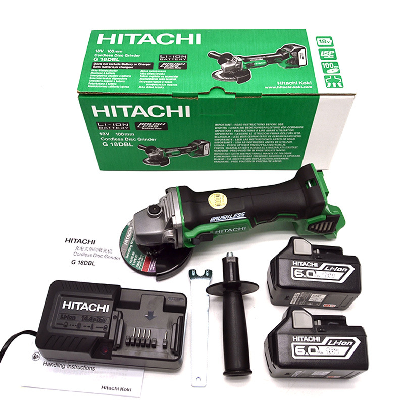 日立高壹G18DBL锂电充电角磨机无刷磨光机手磨机打磨切手砂轮工具-阿里巴巴