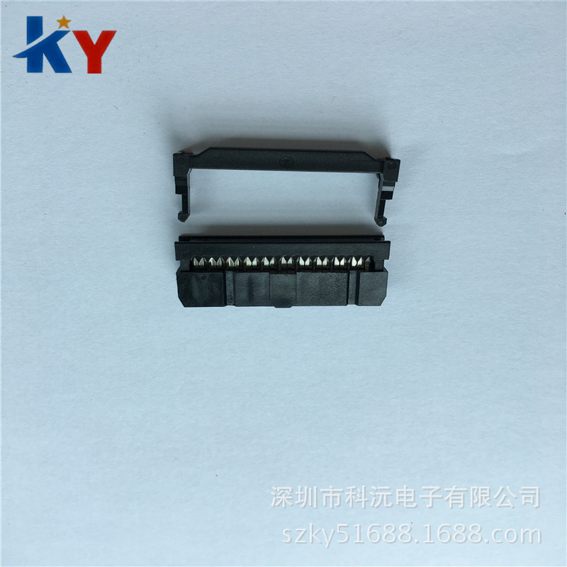 压线头 FC-20P 2*10P 2.54mm间距 三件套 IDC压线头 牛角插头全新-阿里巴巴