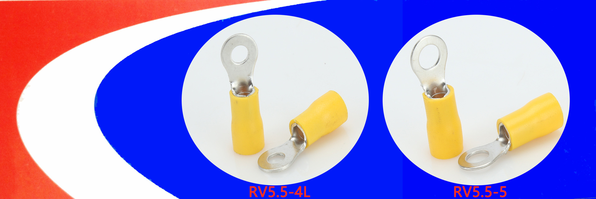 RV3.5-6 冷压接线端子 圆形 O型 OT型 端头 预绝缘 铜鼻子500只-阿里巴巴