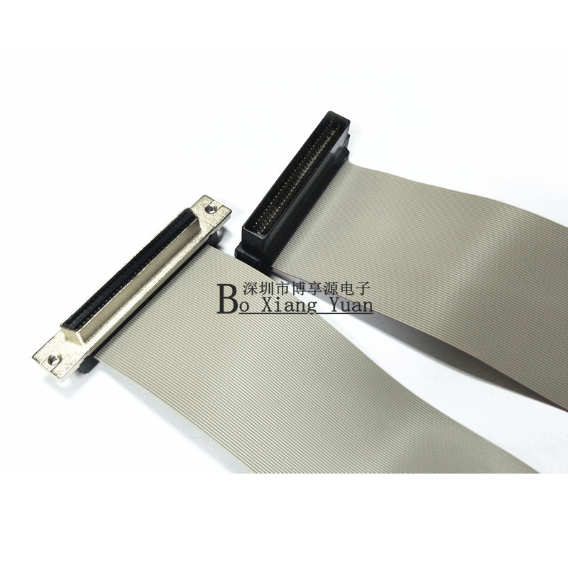 SCSI压线 68P 一端68P压母头 一端68P压全塑公头 长度10/20/30cm-阿里巴巴