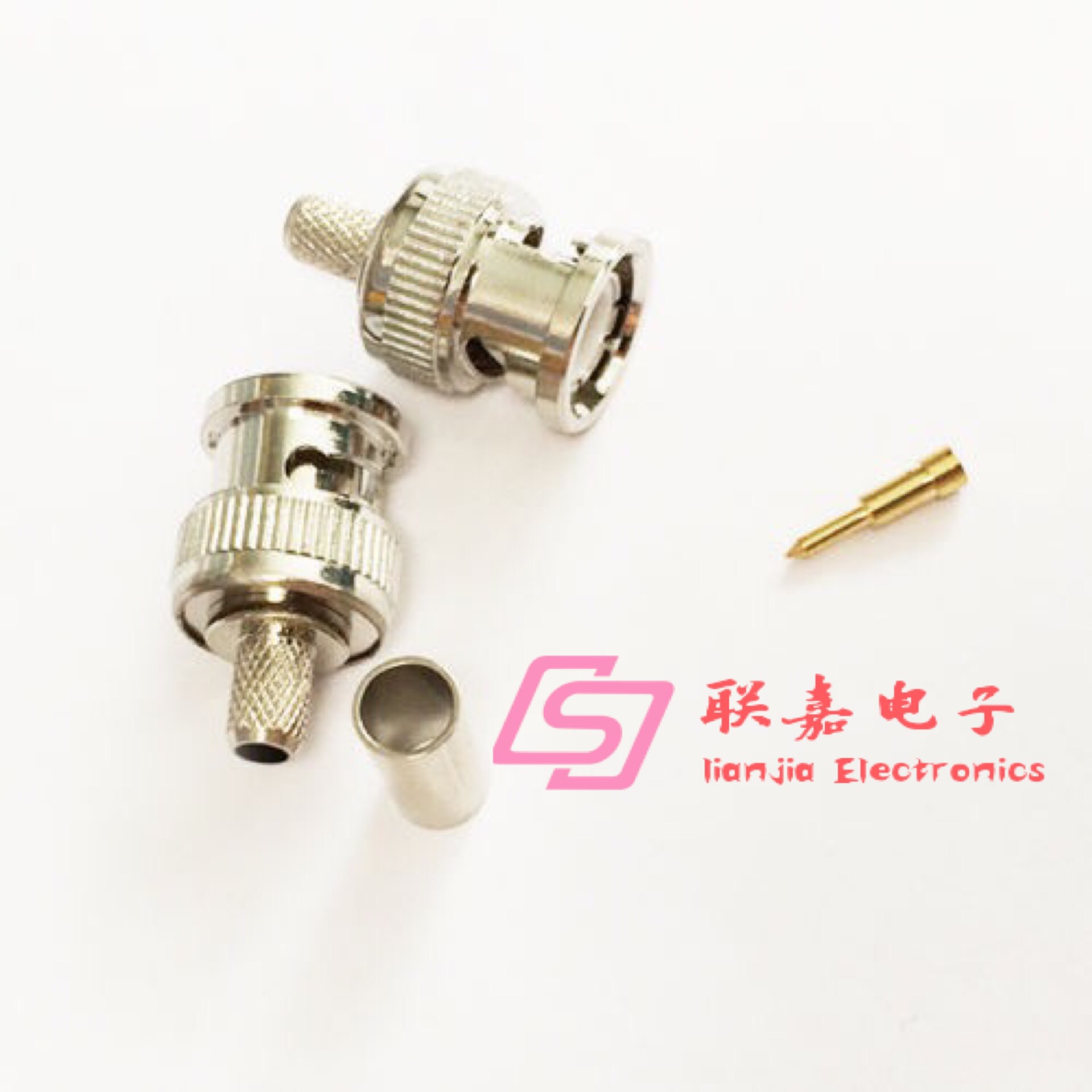 BNC公头BNC-J3 50欧姆同轴连接器配RG58/RG400/ LMR195电缆-阿里巴巴