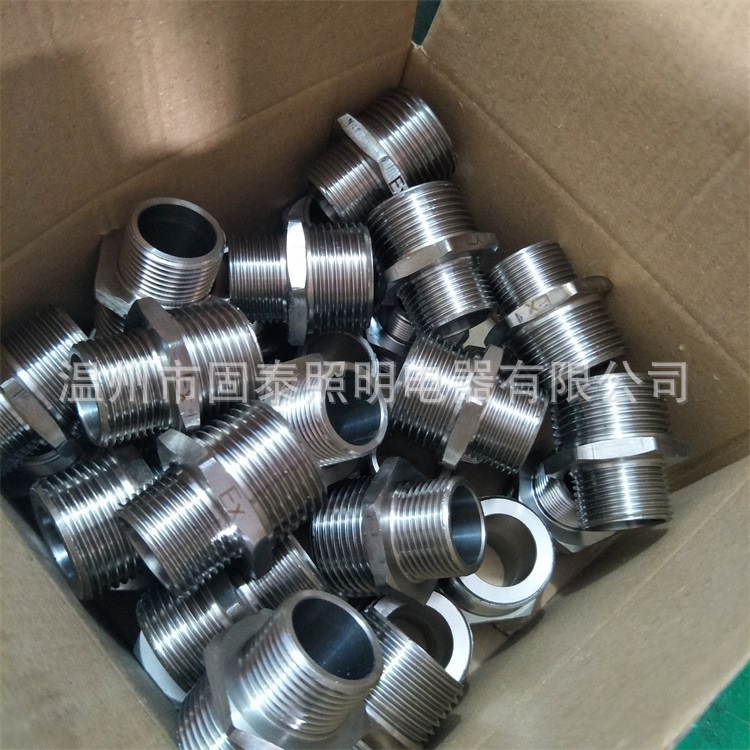 不锈钢防爆管接头BGJ-G1/2 G3/4防爆对丝 防爆管箍 4分6分1寸DN20-阿里巴巴