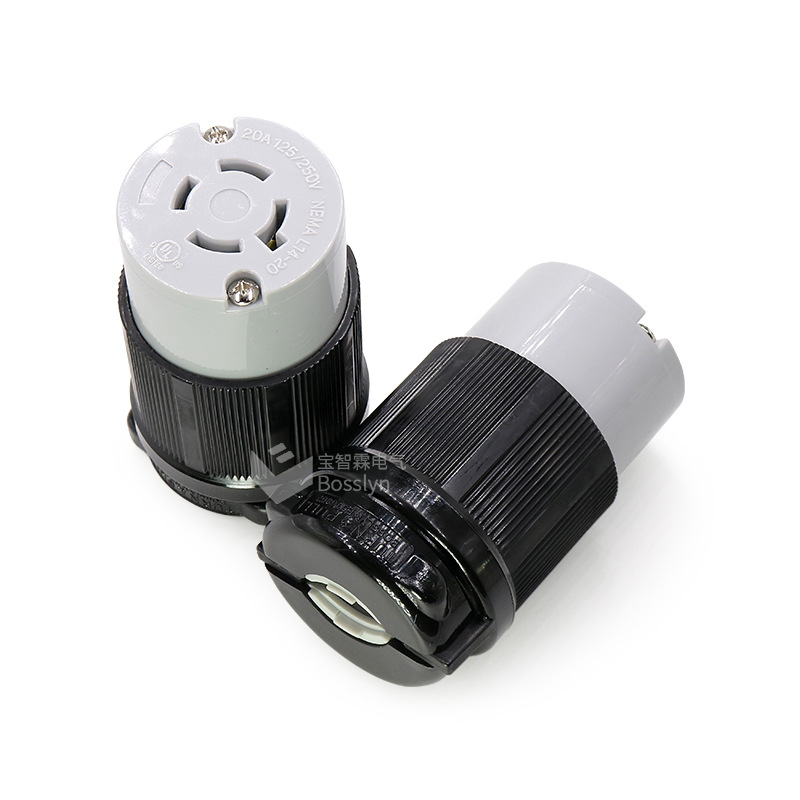 NEMA L14-20C 三相四线插头插座 美国连接器插座 四孔防松插座-阿里巴巴