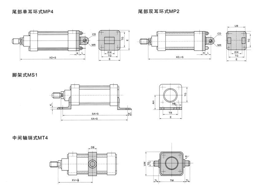 QGB/QGBI气缸QGBQ63*25*50*75*100*125*150*175标准气缸气动-阿里巴巴