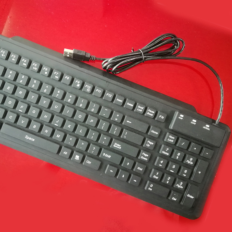 硅胶防水通用USB医疗键盘定制 102键全硅胶防水防尘静音医疗键盘-阿里巴巴