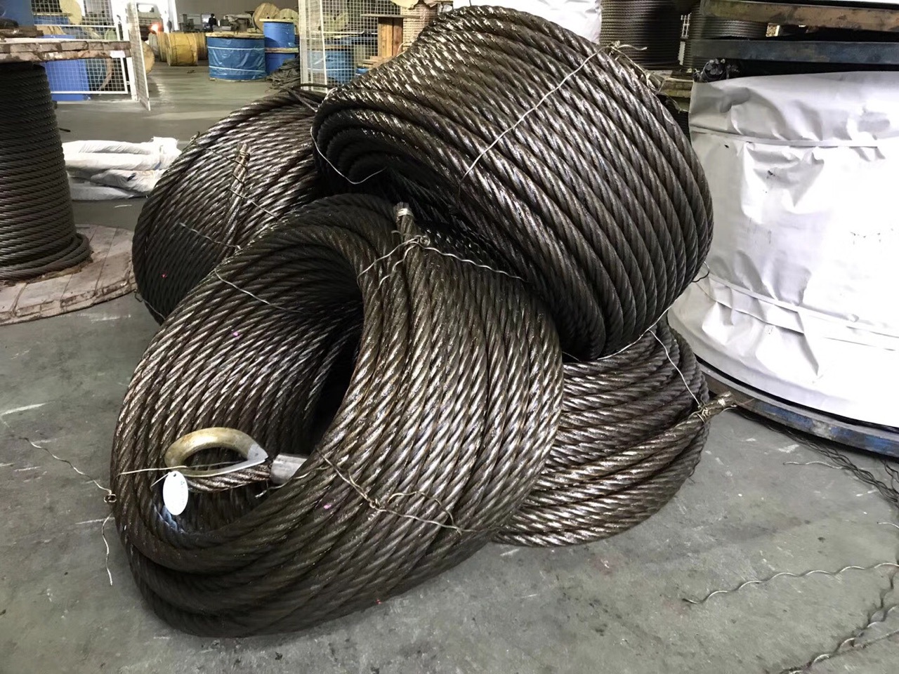 定制！贵州钢丝绳索具重型BS464套环马眼机器铝套压制钢丝绳-阿里巴巴