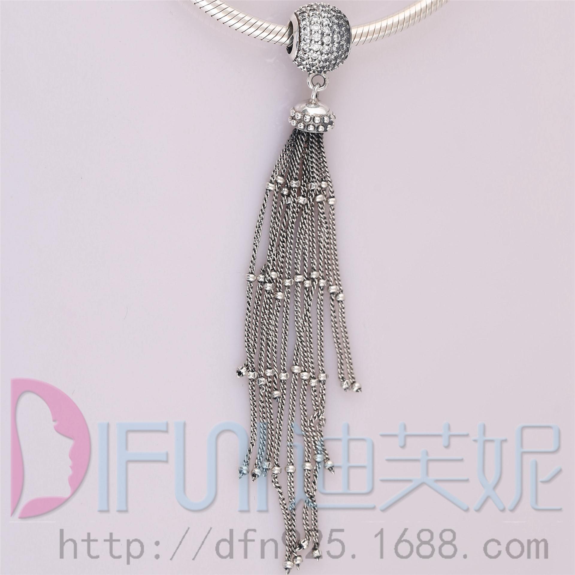 迪芙妮 潘家S925银手链 流苏长吊坠-阿里巴巴
