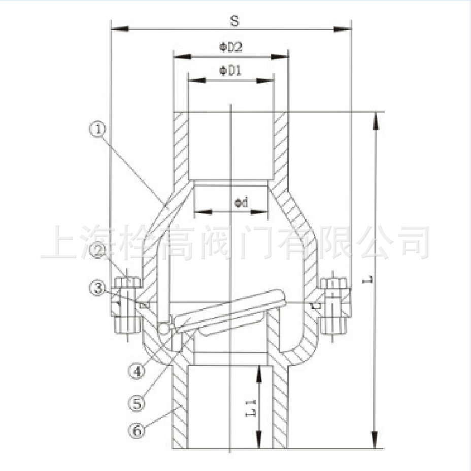 法兰塑料PVC旋启式止回阀 立卧两用PVC单向阀 H44X型PVC逆止阀-阿里巴巴