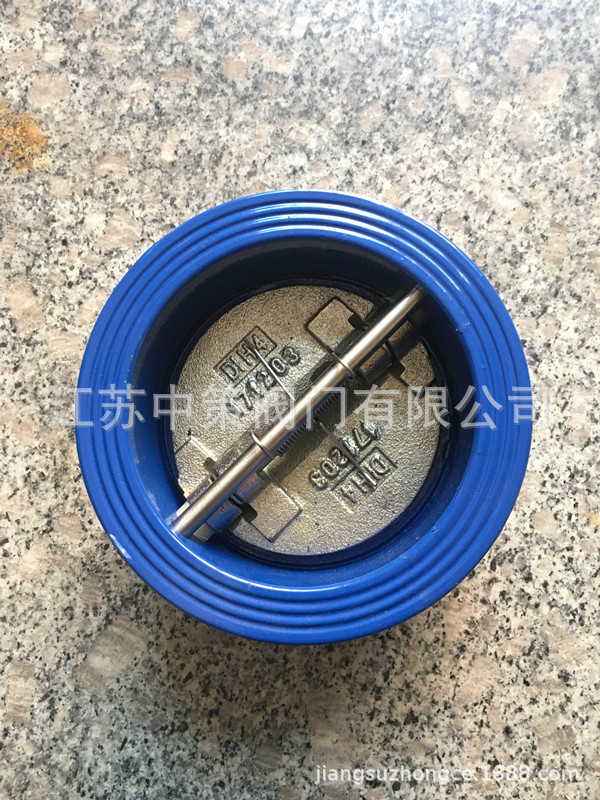 H77X-10/16 铸铁蝶形对夹式双瓣止回阀 DN50 DN80 DN100 DN150-阿里巴巴