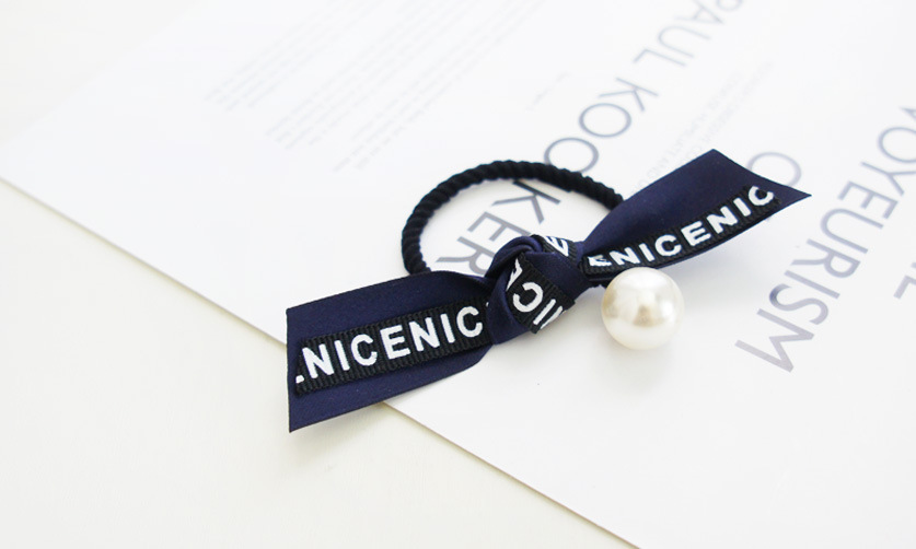 时尚英文织带皮筋发圈发绳 韩版大珍珠扎头绳 韩式扎头发皮筋批发-阿里巴巴