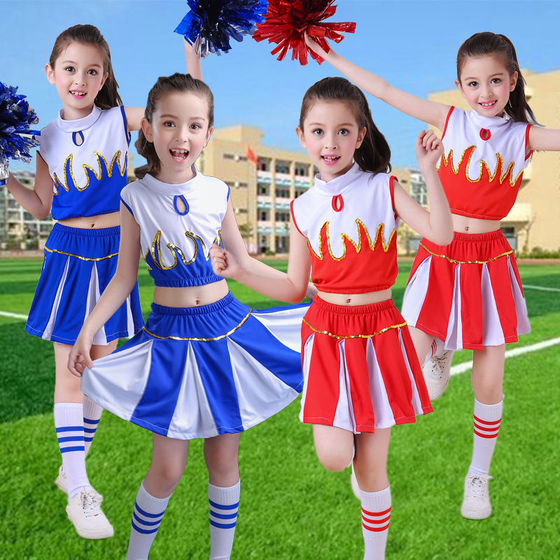 Children Cheerleader uniforms jazz dance gogo dancers outfits ...