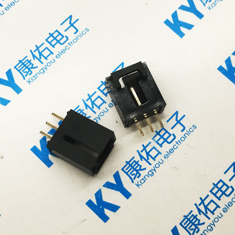 TJC8A-3A 杜邦带锁2543直针整套单排3P连接器 接插件间距2.54mm-阿里巴巴