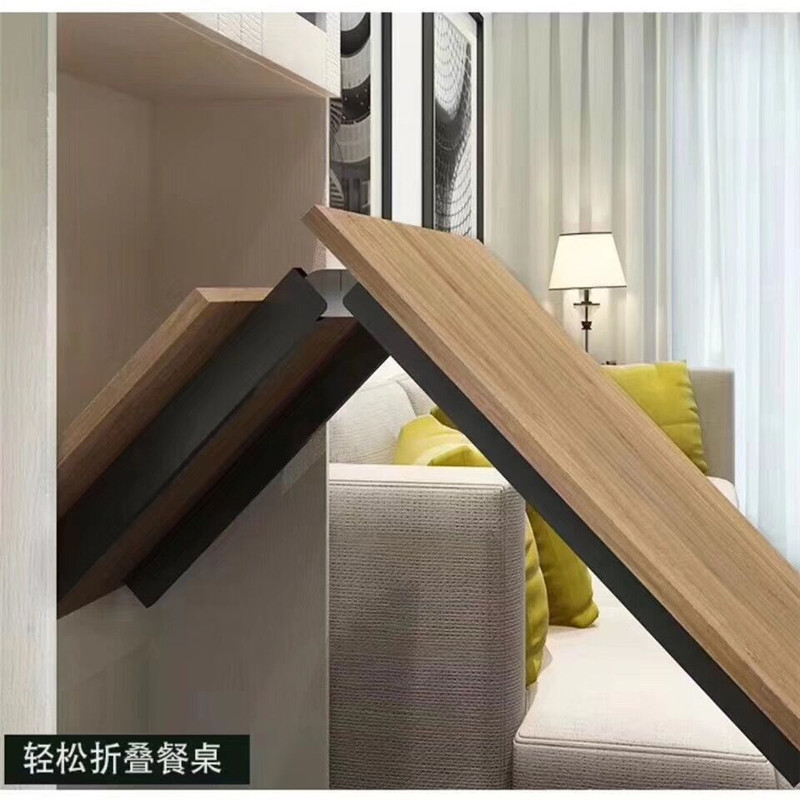 下翻隐形折叠桌五金配件 多功能折叠餐桌 隐藏式家具收纳折叠桌-阿里巴巴