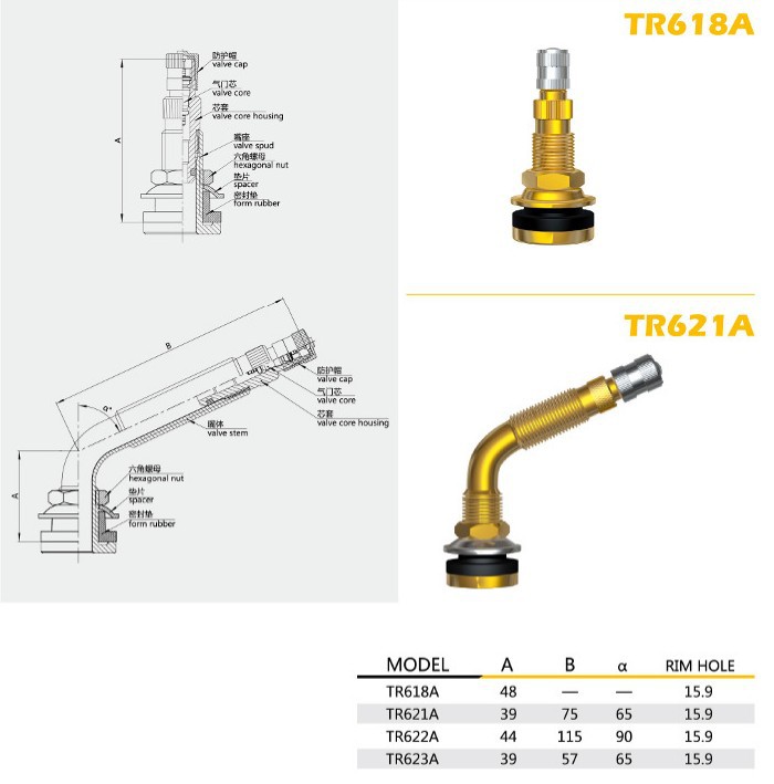 厂家直销农用车轮配件工程车充气嘴汽车气门嘴TR618A汽车充气嘴-阿里巴巴