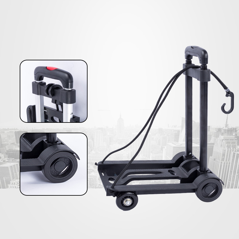 Hand pull cart small pull cart folding shopping cart trolley shopping ...