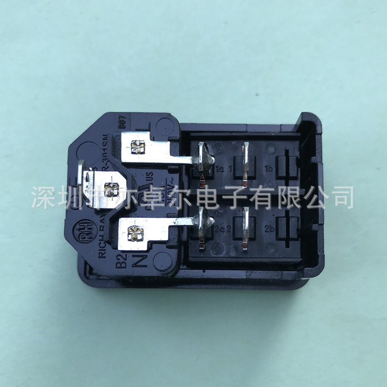 台湾 RICH BAY富湾原装正品二合一电源插座 IEC插座 R-301SN(B07)-阿里巴巴