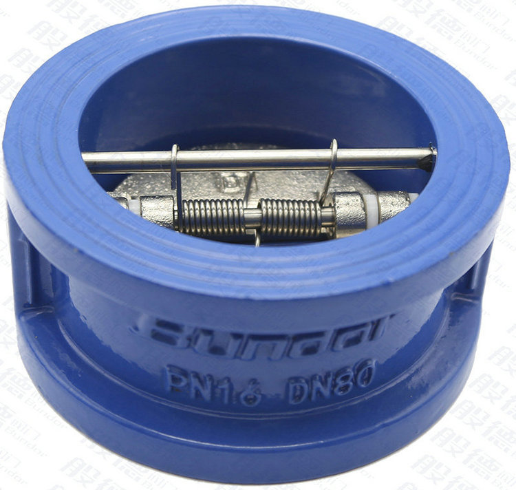 铸铁对夹式蝶形止回阀逆止阀单向阀对夹式止回阀H77X-16 DN80厂家-阿里巴巴