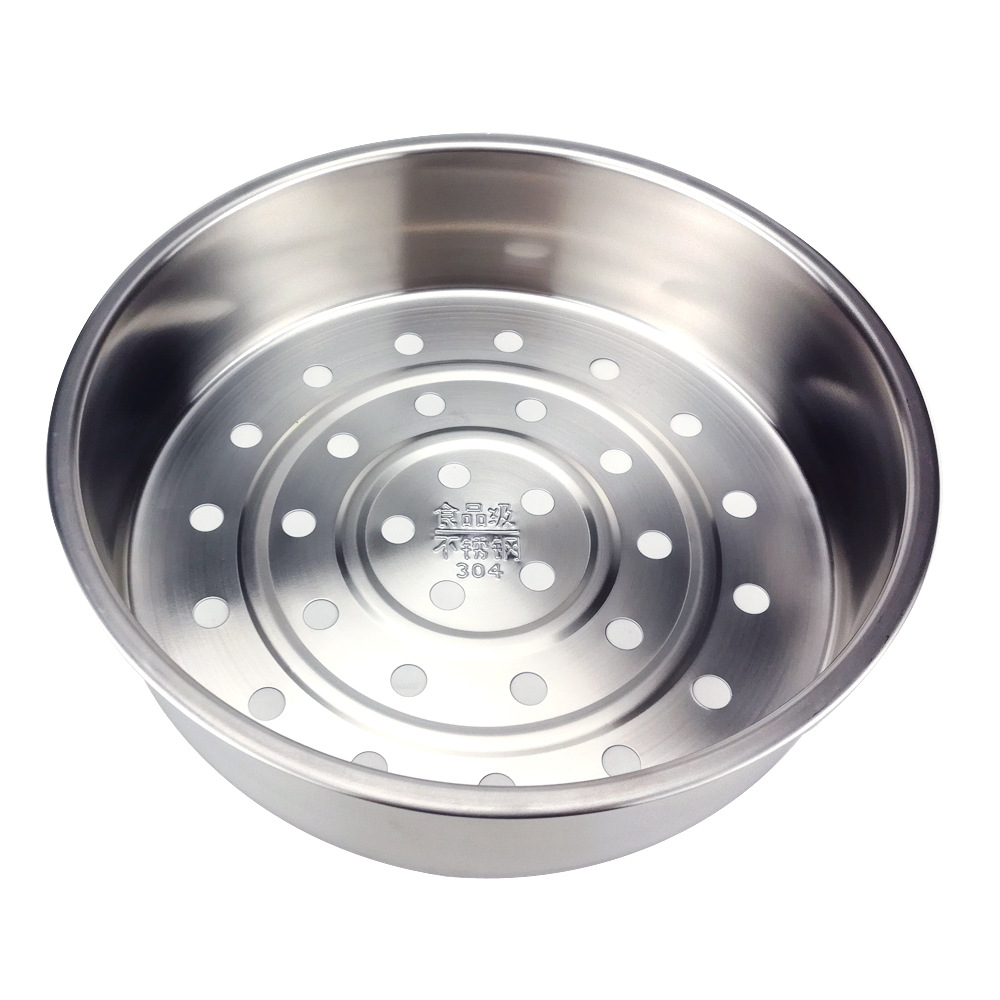 304不锈钢蒸笼家用加厚加深电饭锅蒸格 内置带提手不锈钢蒸篮-阿里巴巴