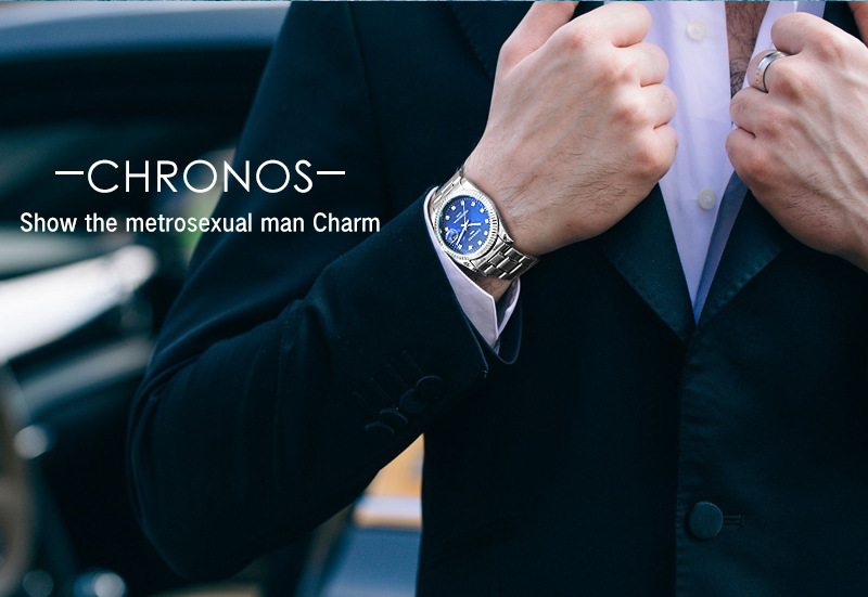 跨境CHRONOS柯罗诺斯手表男 镶钻表日历时尚韩版防水男士石英手表-阿里巴巴