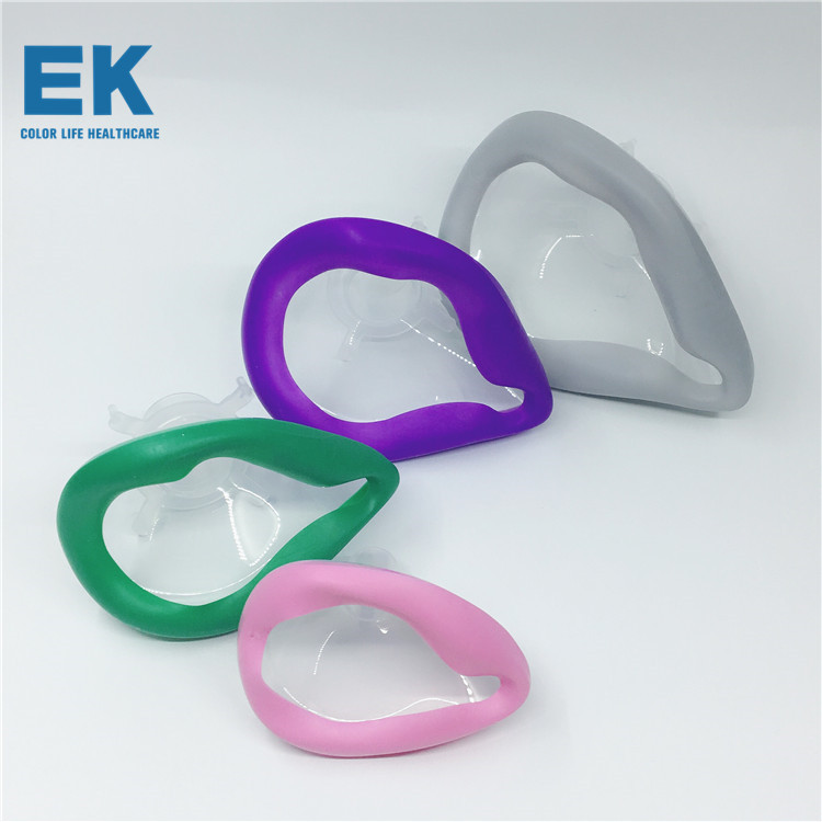 K100206 一次性非PVC双色麻醉面罩 出口-阿里巴巴