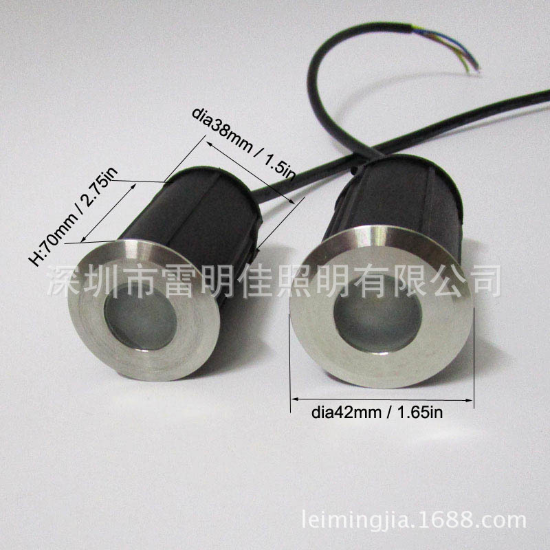 24V 12V LED underground light 42mm*70mm mini grondspot IP67-阿里巴巴