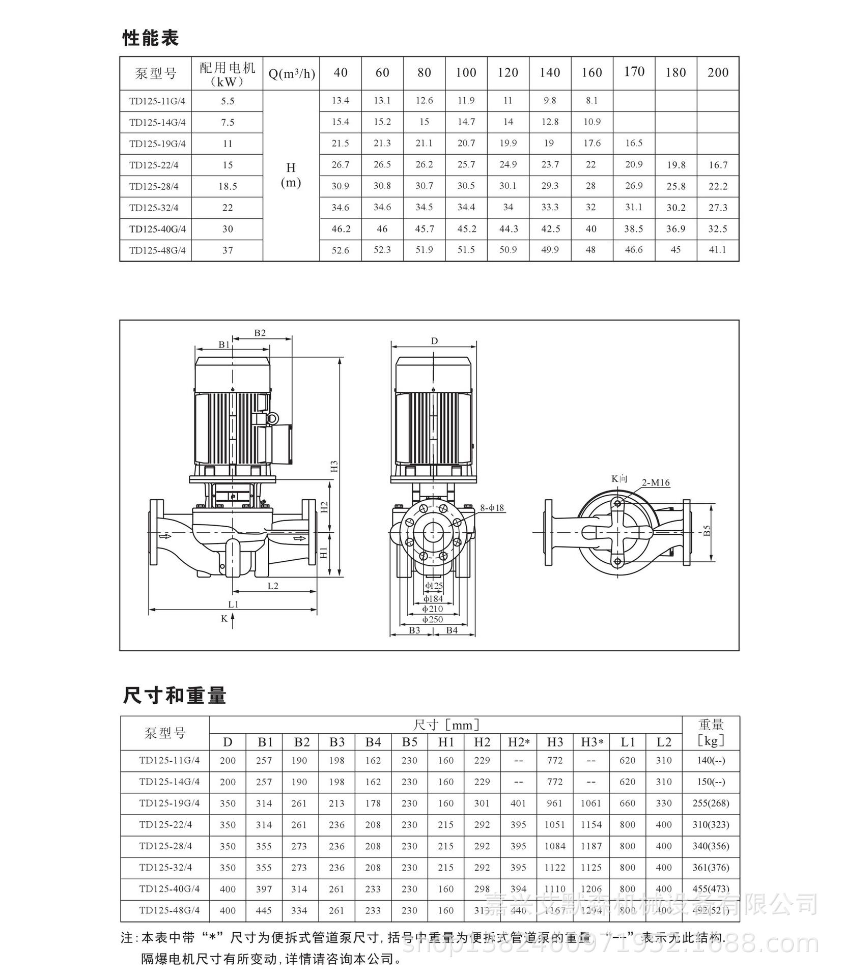 TD125-19G/4型立式管道循环泵,宁德TD型热水管道循环泵配件-阿里巴巴