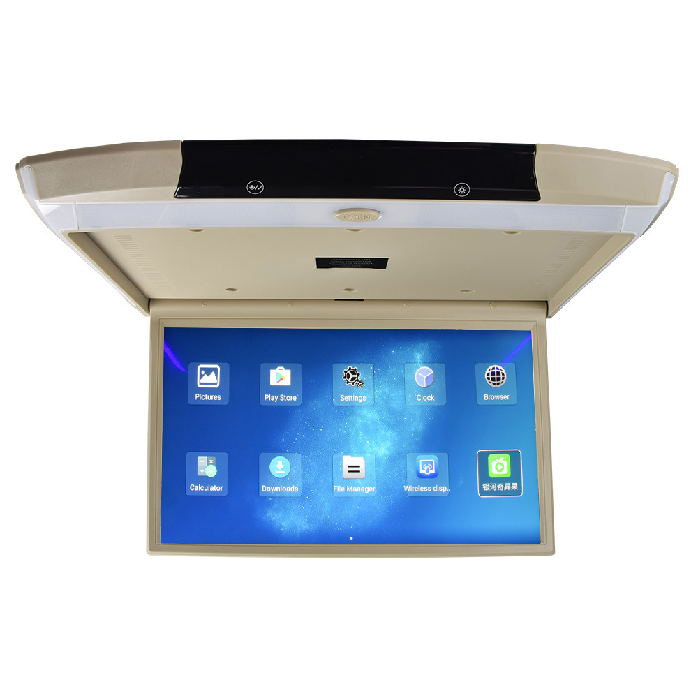 车载吸顶安卓显示器15寸汽车高清吸顶电视显示屏wifi蓝光4K显示器-阿里巴巴