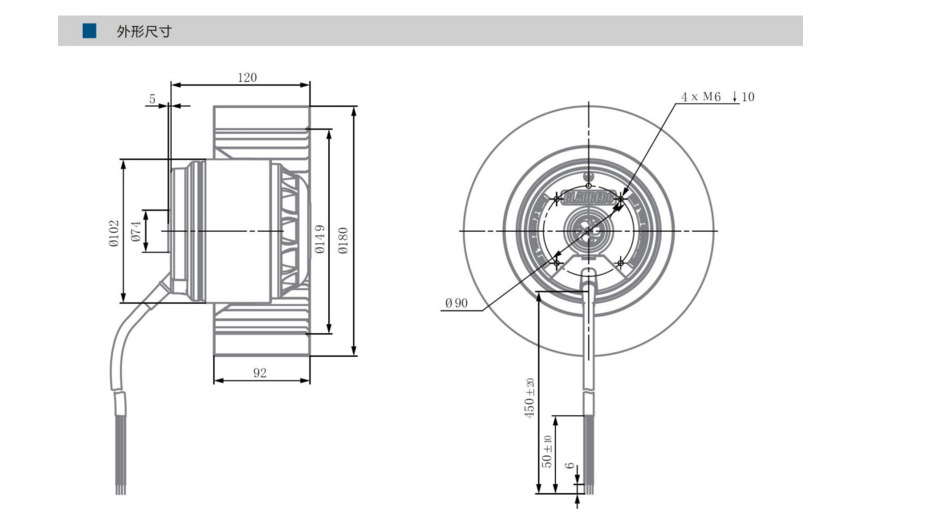 德国博乐 BL-F180B-4E-M01-01 净化器 离心前倾 新风前向离心风机-阿里巴巴