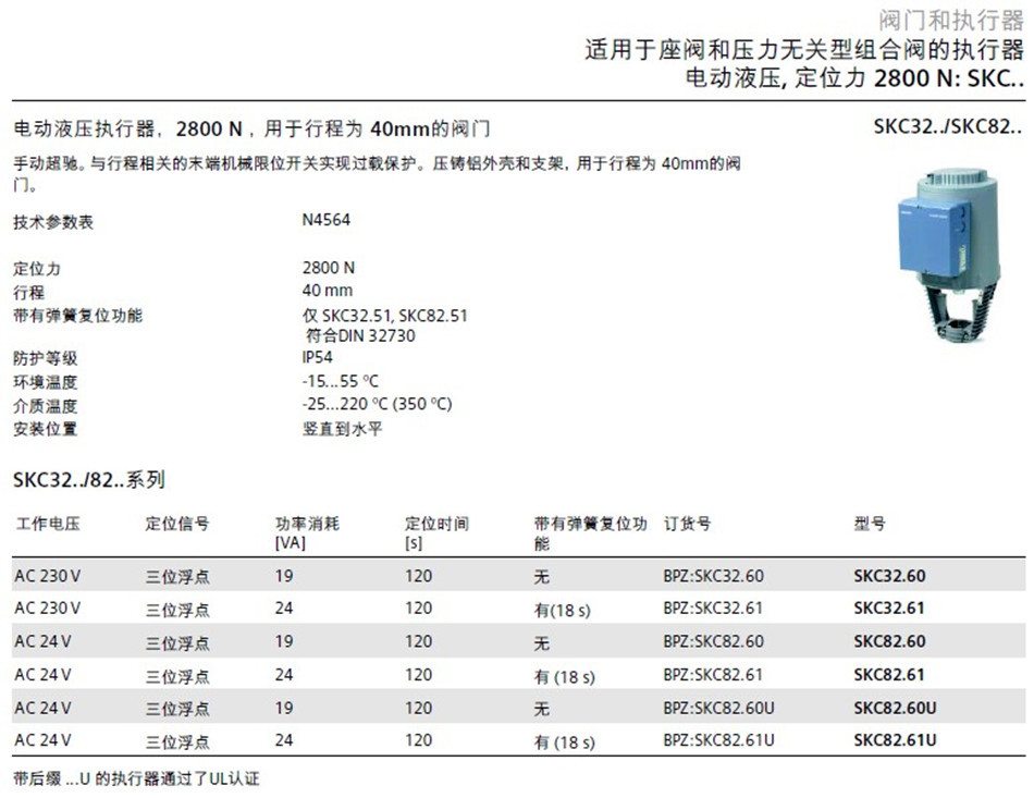 SIEMENS/西门子SKC60电动液压执行器SKC62控制器阀门弹簧复位调节-阿里巴巴