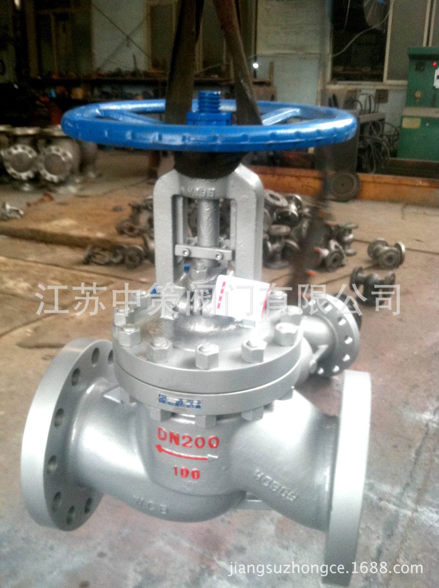 J41H-100C高温高压蒸汽法兰截止阀 碳钢100公斤重型导热油化工部-阿里巴巴