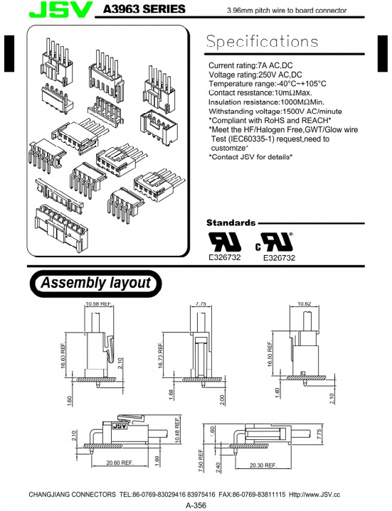 VH3.96mm连接器VH-3.96胶壳3.96端子插头针座 线材供应-阿里巴巴