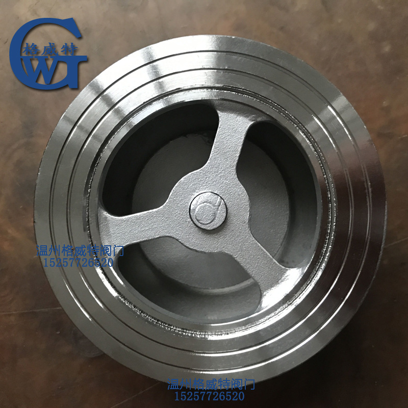 不锈钢对夹止回阀 304弹簧式 H71W-25P H71型对夹止回阀PN25逆流-阿里巴巴