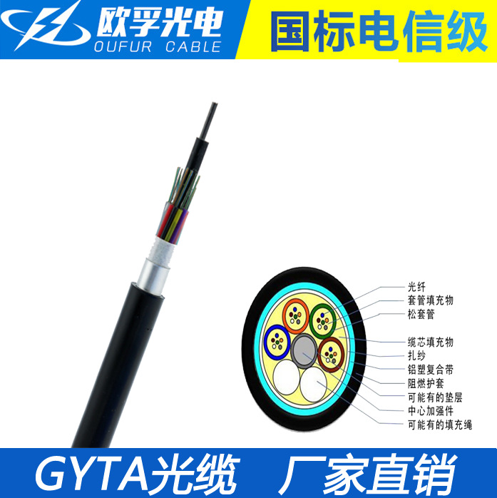 GYTA-8b1光缆 室外架空穿管GYTA6芯光缆-阿里巴巴