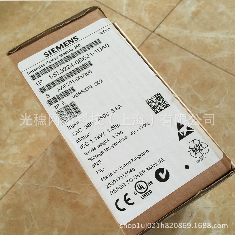 6SL3210-1PE21-4AL0全新原装西门子G120变频器功率模块5.5KW-阿里巴巴
