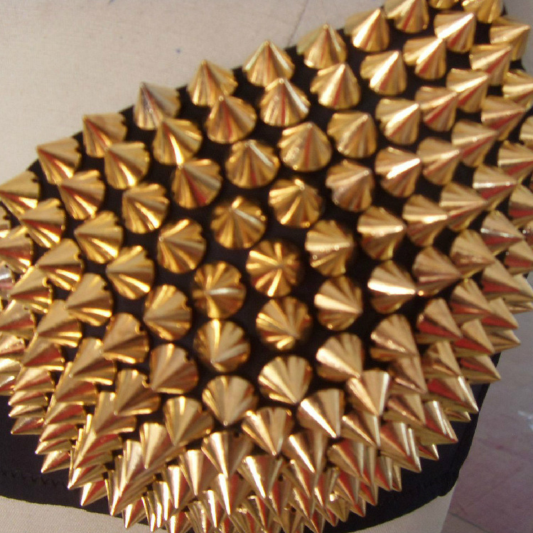 Women jazz dance singers stage performance silver gold rivet bra top ...