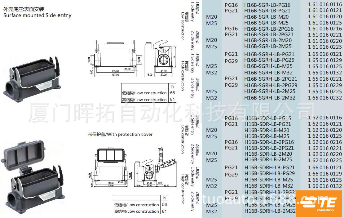 TE泰科-SIBAS西霸士 HDC-HE-024-M/F 唯恩 harting哈亭重载连接器-阿里巴巴
