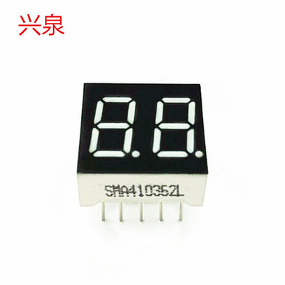二位数码管_0.36英寸二位数码管 红色高亮led数码管3621as/bs - 阿里巴巴