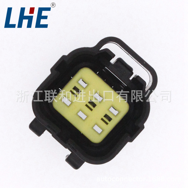 2822346-1 1.8防水系列 黑色6孔 矩形 直型护套-阿里巴巴