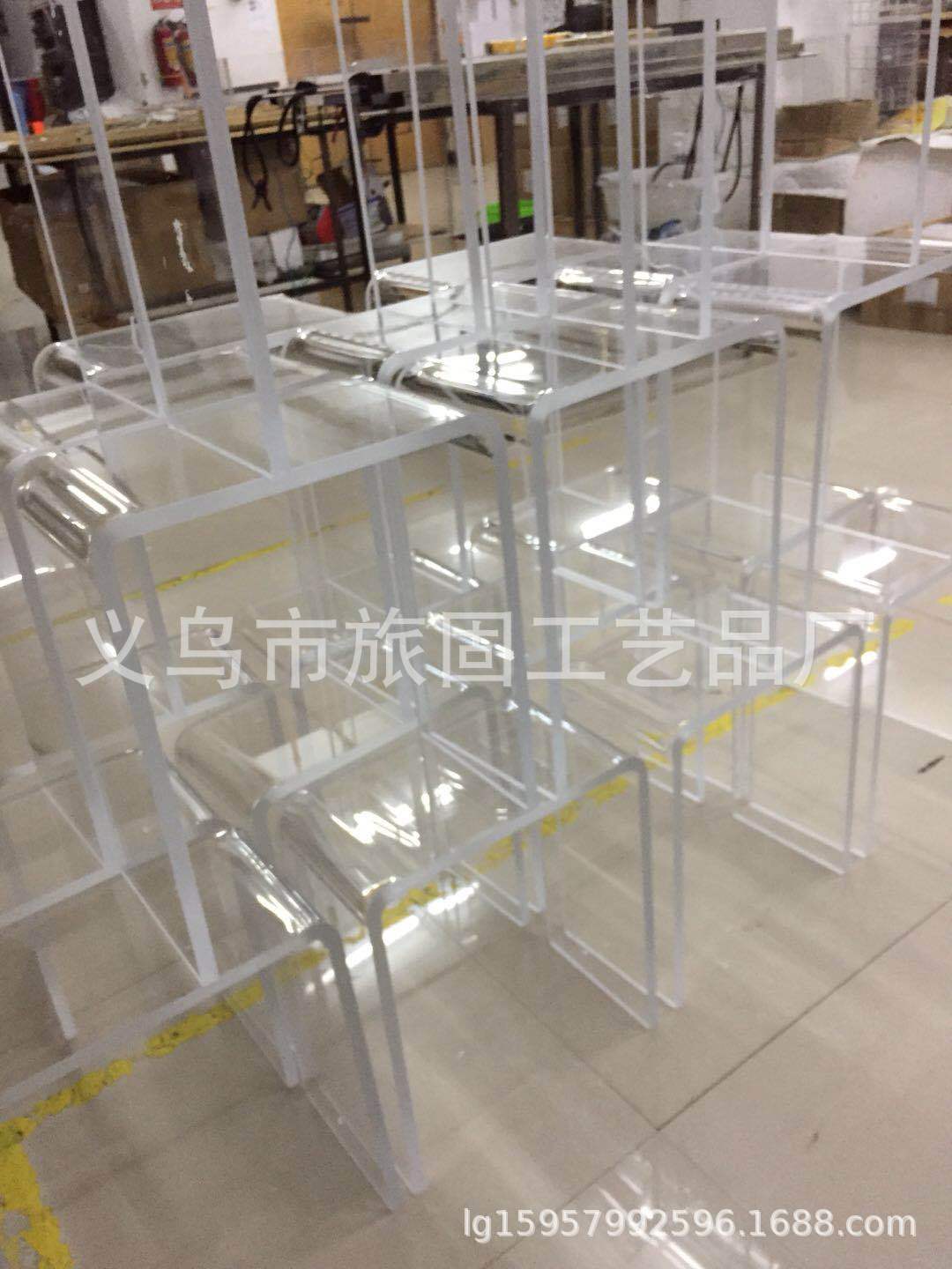 定制亚克力U型展示架 透明托架 压克力鞋架 陈列摆放架 亚克力凳-阿里巴巴