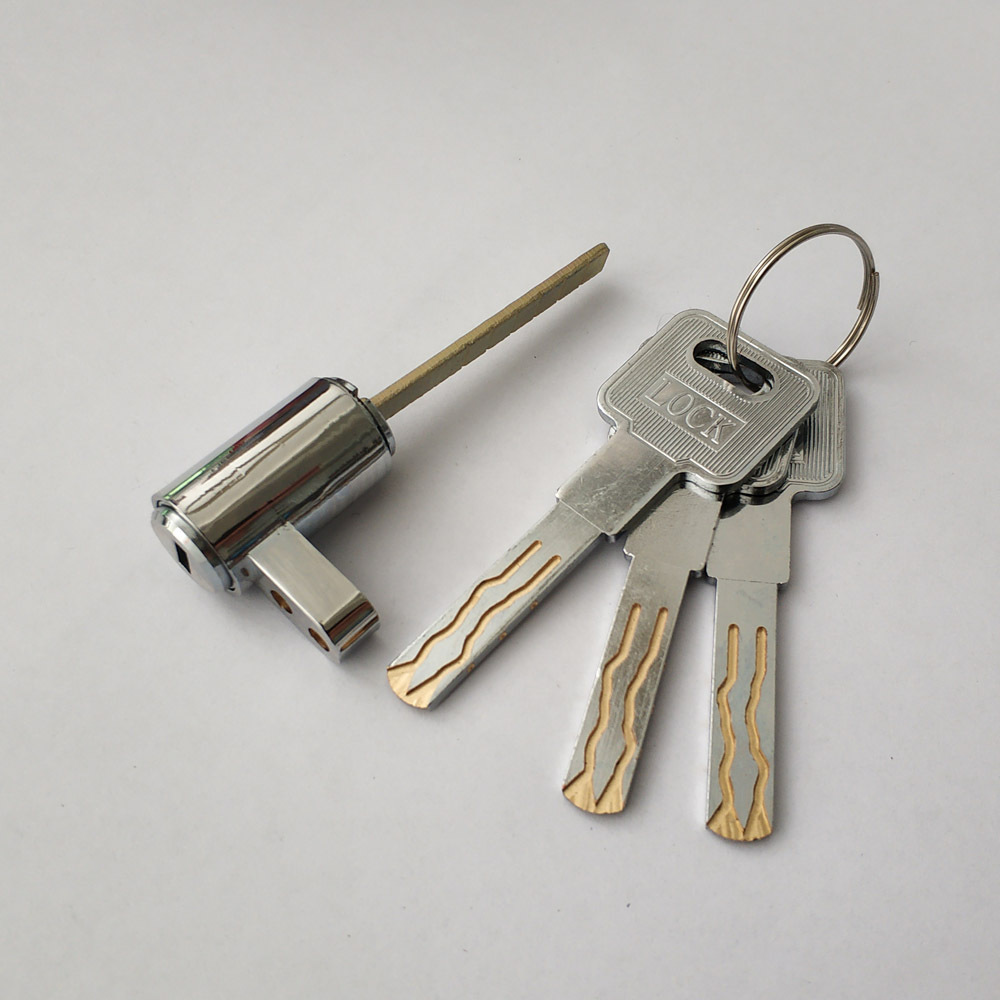 全铜7字指纹锁锁芯 C级智能锁假插芯锁芯 双曲线T字叶片锁芯-阿里巴巴