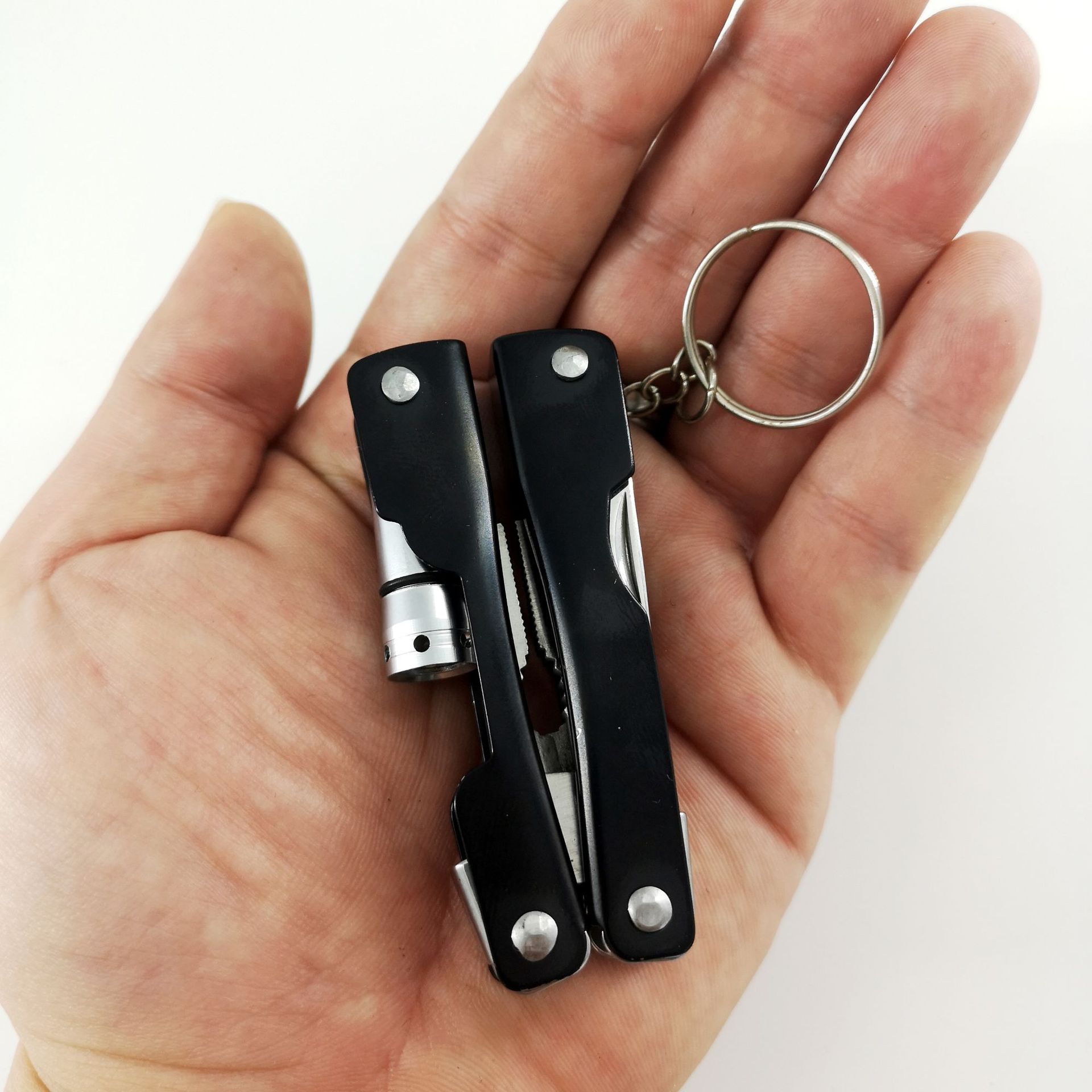 Mini multifunctional folding knife pliers EDC folding tool with LED ...
