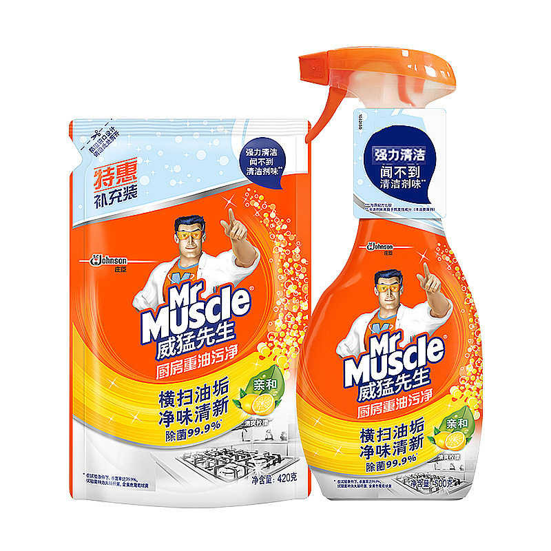 威猛先生厨房油污净500g+420g 柠檬---108446-阿里巴巴