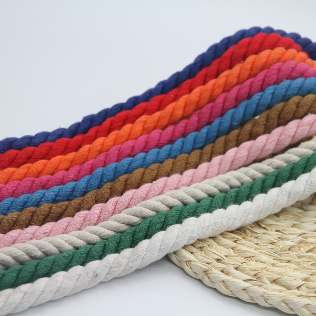 8mm15mm棉绳扭绳棉绳结diy三股彩色棉绳白色5mm3mm2mm8mm-阿里巴巴