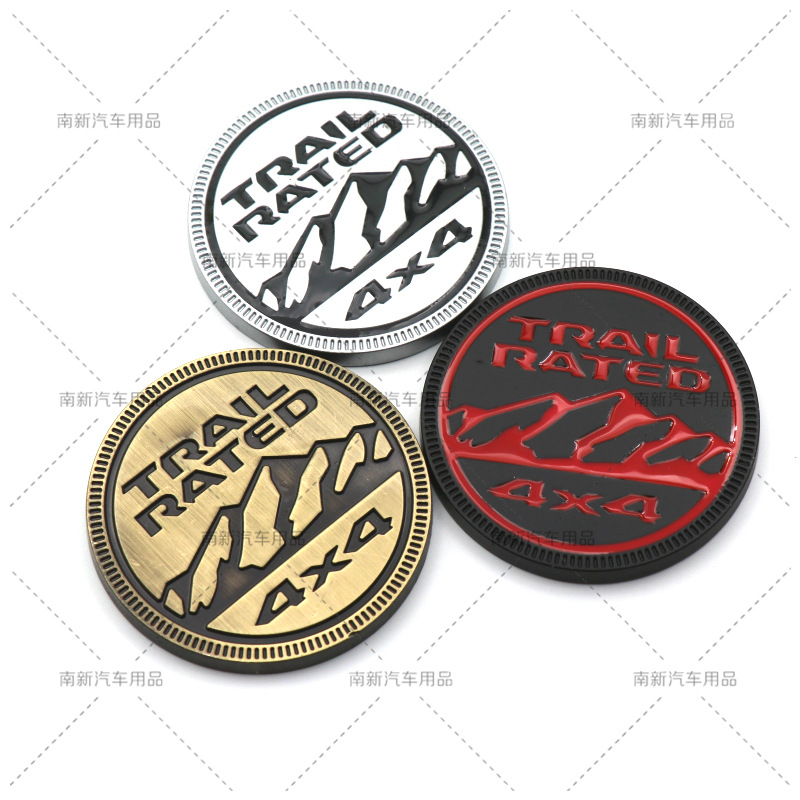 新款TRAIL RATED 4X4车标 适用于吉普越野汽车装饰车贴 雪山标-阿里巴巴