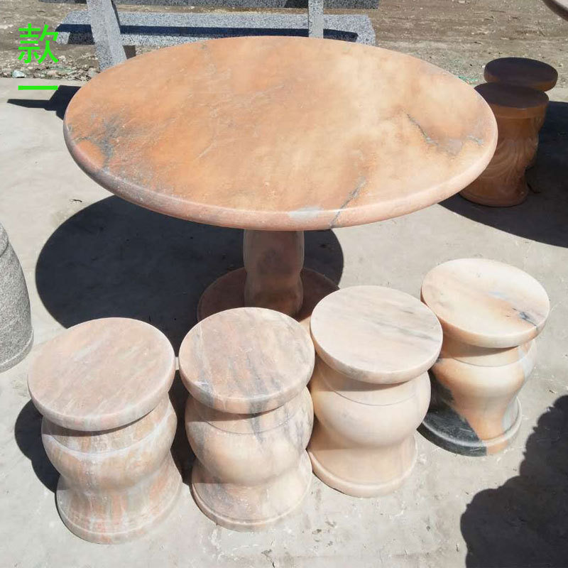 供应石桌石凳圆桌户外庭院天然大理石石头桌子石桌石凳各种样式-阿里巴巴
