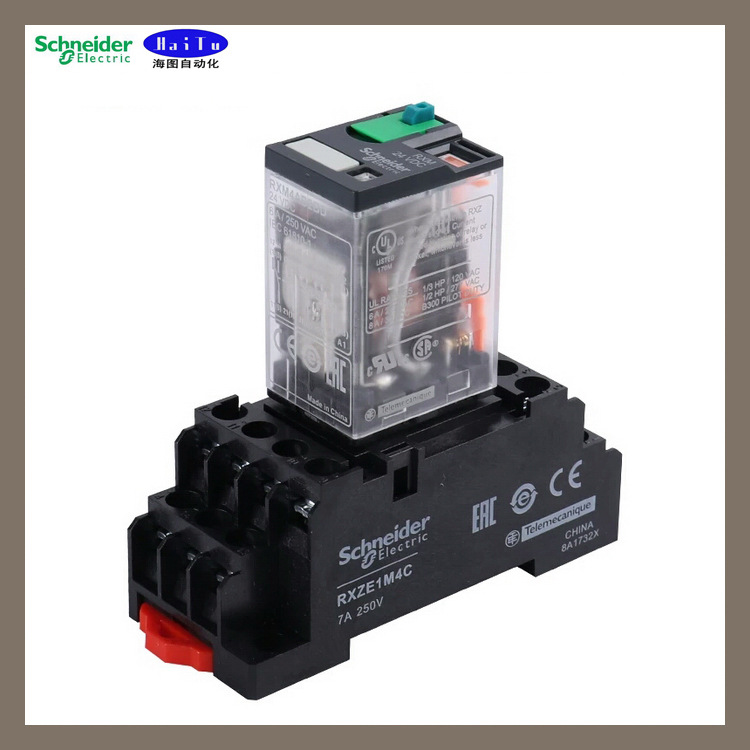 原装施耐德 RXM2AB2P7 中间继电器 8脚 5A AC220V 全新-阿里巴巴