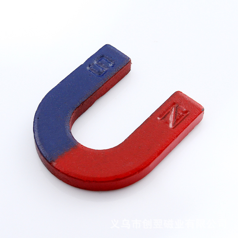厂家供应U型磁铁蹄形磁铁铁氧实验中小教学红蓝教学用品玩具外贸-阿里巴巴