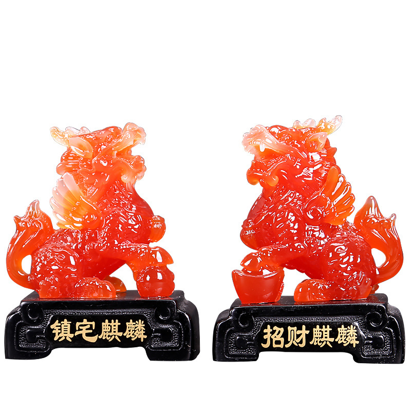 Kirin Lucky Decoration Large Pair Opening Housewarming New House Kirin ...