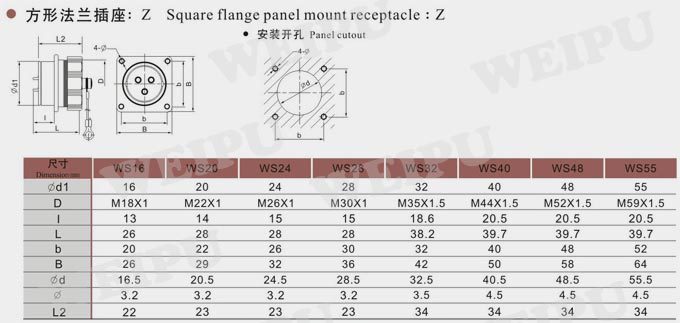 航空插头WS16-4芯9芯航空接头插座 WS16-4P WS16-9P-阿里巴巴